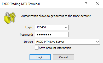 I've downloaded the MetaTrader platform. How do I log into my live ...